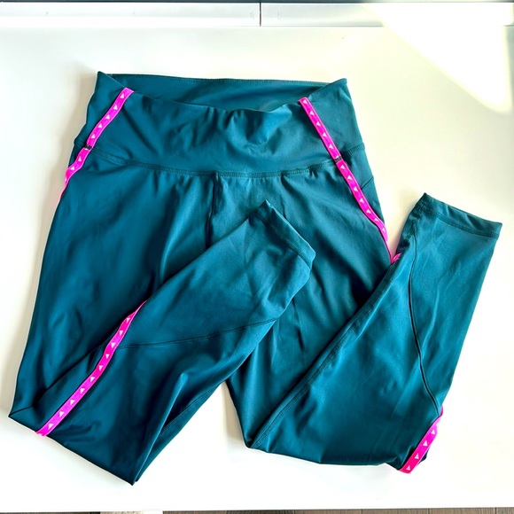 adidas | Pants & Jumpsuits | Adidas Teal And Link Leggings | Poshmark